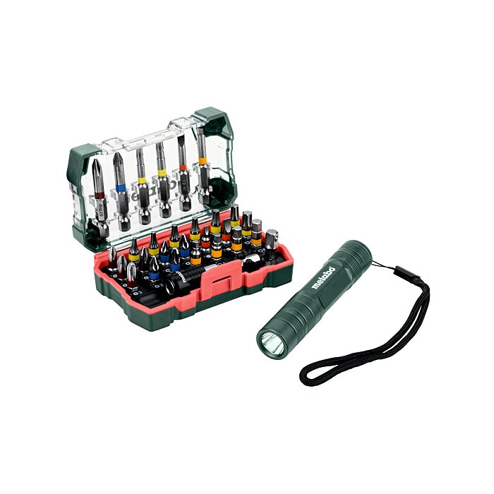 Metabo Bit-Box SP, 29-teilig + Mini Flash light (626721000 ...