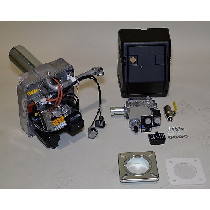 Remko Gebläse-Erdgasbrenner SGN 66/2 inklusive Armaturenstrecke 954660 ...