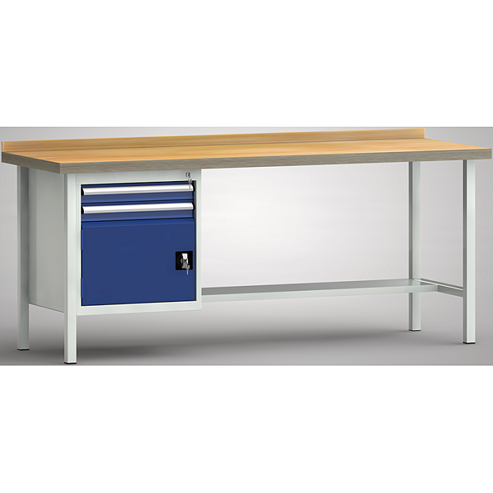 KLW Profi-Werkbank - 2000 x 700 x 845 mm L x T x H WP118N-2000M45-E1691 4051152096607 ...