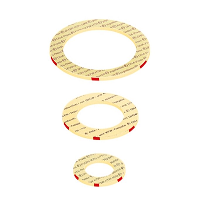 Otto Haas Gas-Flanschdichtung, DN 25, PN 10/40, OHA-Press, 35 x 70 x 1 ...