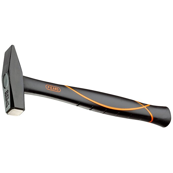 PICARD Schlosserhammer BlackTec®, deutsche Form, 3K-Voll-Kunststoff-Stiel mit innenliegendem ...