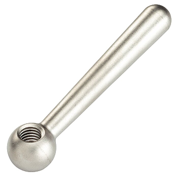 HALDER Normalien Kegelgriff, DIN 99 80 schräg, mit Gewinde, Form N, rostfreier Stahl 24470.0408 ...