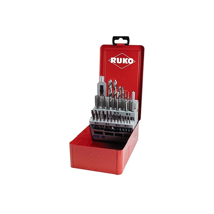 Ruko 29-piece set of hand taps DIN 352 HSS Co 5 245003E 4007140146496 ...