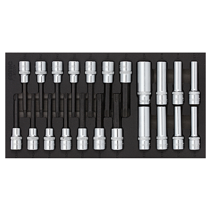 Sonic Socket & socketbit set 1/2’’, SFS 1/3 22 pieces 302204 ...