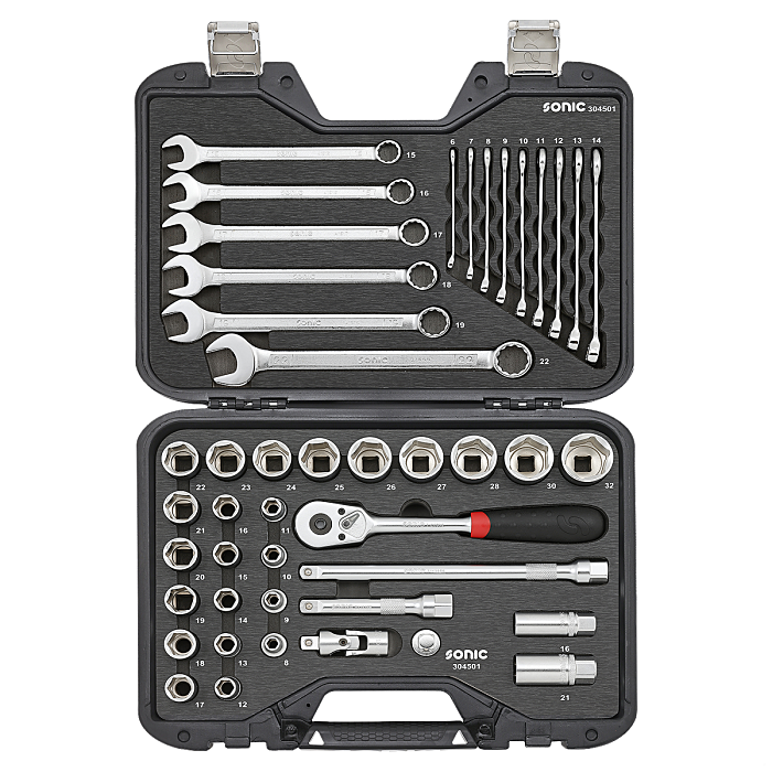 Sonic Socket and wrench set 1/2’’, 45 pieces BMCS 304501 4715898540342 ...