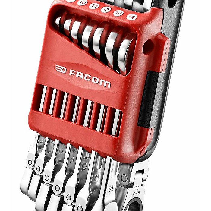 FACOM SET OF 12 FLEX RATCHETING WRENCHES 467BF.JP12 3662424082443 3662424082443-1900 ToolTeam T ...