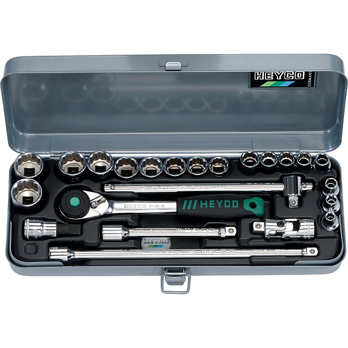 Heyco Socket Set, 3/8", 23 pcs. 00041101083 4024089100419 4024089100419 ...