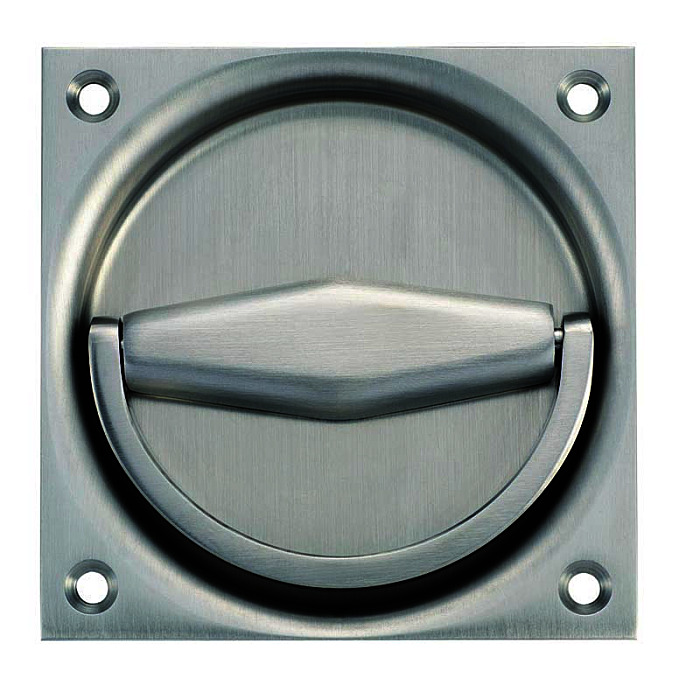 Woelm KWS 5019 Muschelgriff 90 x 90 mm, 9 mm Lochteil, Klappring 501935 ...