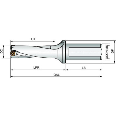 Wendeplattenbohrer 3xD IS O 803D-41-123-S40 D.40mm Schneid-D.41mm ...