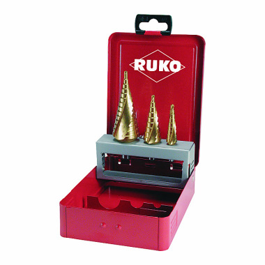 Ruko Stufenbohrersatz TIN SP in Stahlblechkass 101026T 4007140001122 4007140001122-60 ToolTeam T ...