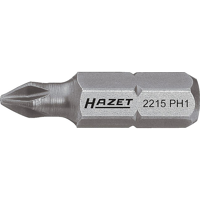 HAZET Bit - Sechskant massiv 6,3 (1/4 Zoll) - Kreuzschlitz Profil PH - PH3 mm 2215-PH3 ...