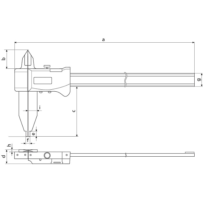 Helios-Preisser Digitaler Werkstattmessschieber Leichtbauweise 1500 mm 0228724 4029713017477 ...