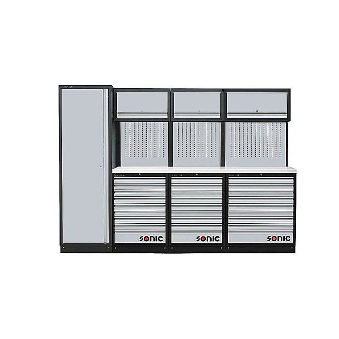 Sonic MSS 2803mm Schrankwand mit Edelstahl-Arbeitsplatte 4731809 ...