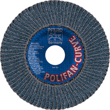PFERD POLIFAN-Fächerscheibe PFR 125-M Z 40 SGP CURVE STEELOX 67689052 4007220790151 ...