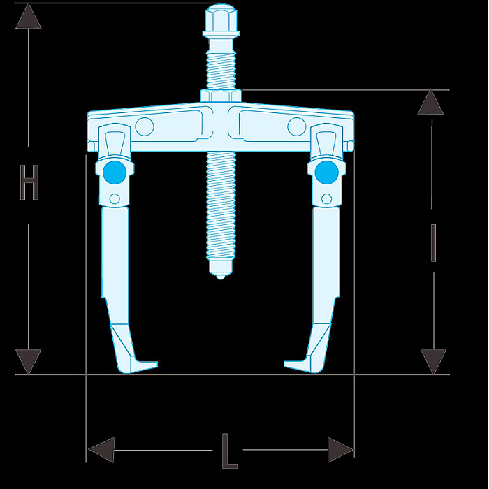 FACOM Aussenabzieher Spannweite 10 - 80 mm U.301 3148510751504 3148510751504-1900 ToolTeam T-490925