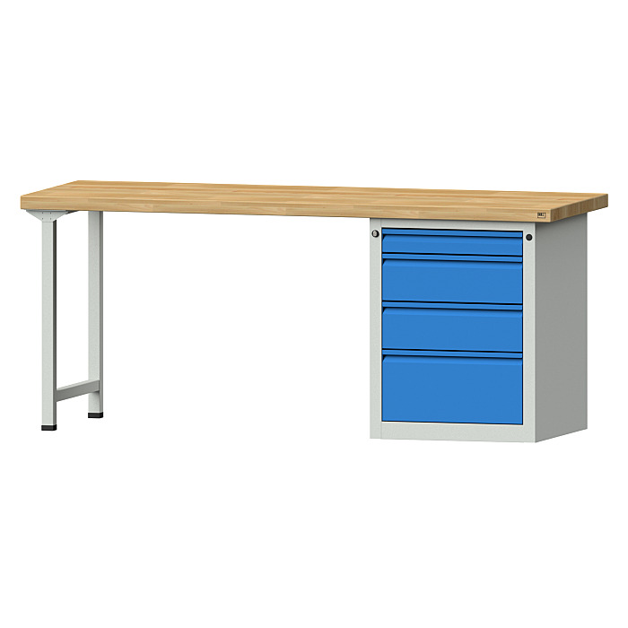 ANKE Kombiwerkbank Buche-Massiv-Platte (BMP) 2000 x 700 x 850 mm 9.991.070.170 4014641056209 ...