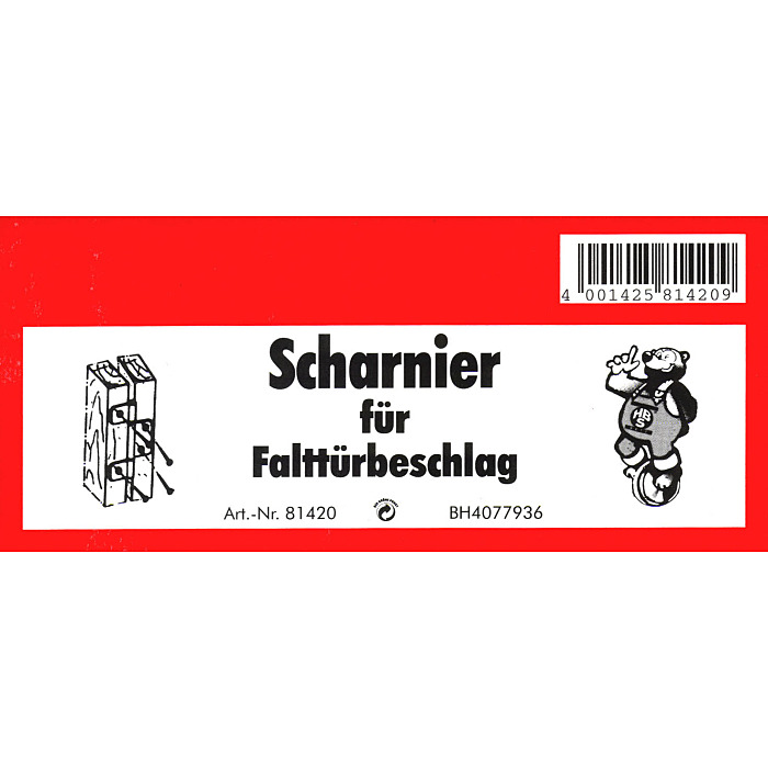 Betz Scharniere für Falttürbeschlag Warennummer 83024110 81420 ...