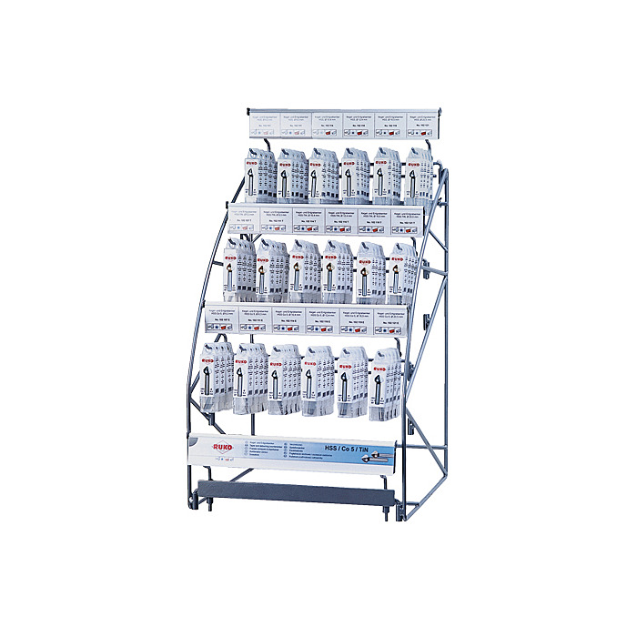 Ruko Display containing taper and deburring countersinkers DIN 335 type ...