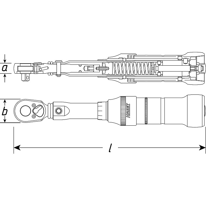 HAZET Torque wrench - Nm min-max: 200?500 Nm - Tolerance: 2% - Solid ...