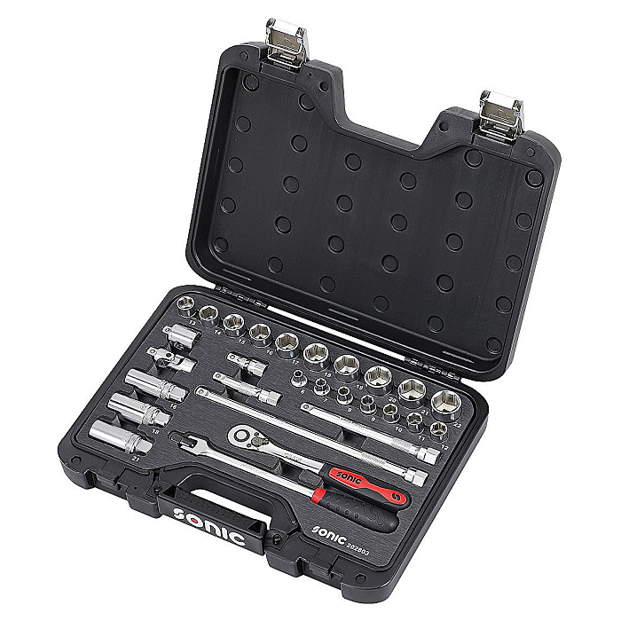 Sonic Socket set 3/8’’, 28 pieces BMCS 202803 4715898540113 ...
