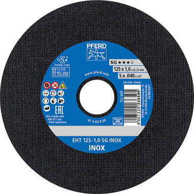PFERD Cutting disc EHT 125-1.0 SG INOX 61341116 4007220095829 ...