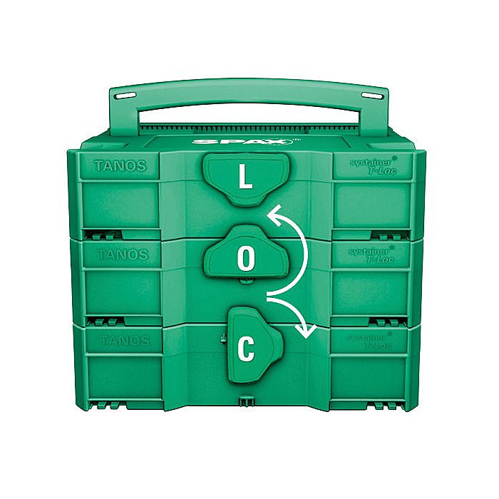 SPAX Box systainer T-Loc I, Schraubenset mit 12 Abmessungen, Senkkopf ...