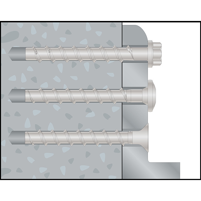 CELO Betonschraube BTS ST 10-90/5, Senkkopf TX50, A4 - Apolo MEA ...
