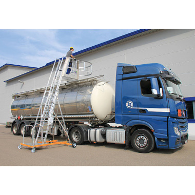 MUNK Tanker ladder type 2 With 2 swivel castors and 2 castors 301304 ...