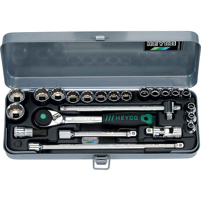 Heyco Socket Set, 3/8", 23 pcs. 00041101083 4024089100419 4024089100419 ...