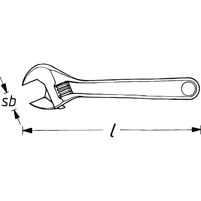 HAZET Llave de boca única, ajustable - perfil hexagonal exterior 279-12 ...