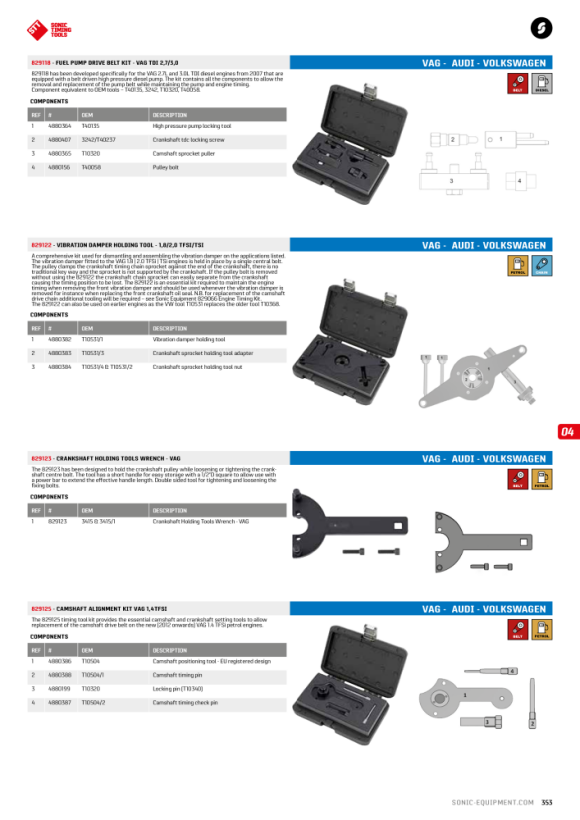 Sonic Crankshaft locking tool (T10490) 4880304 4713268460382 ...