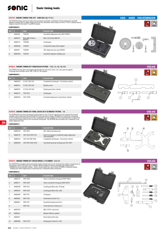 Sonic Camshaft fixing pin Volvo (999-7007) 4880271 4715898546795 ...