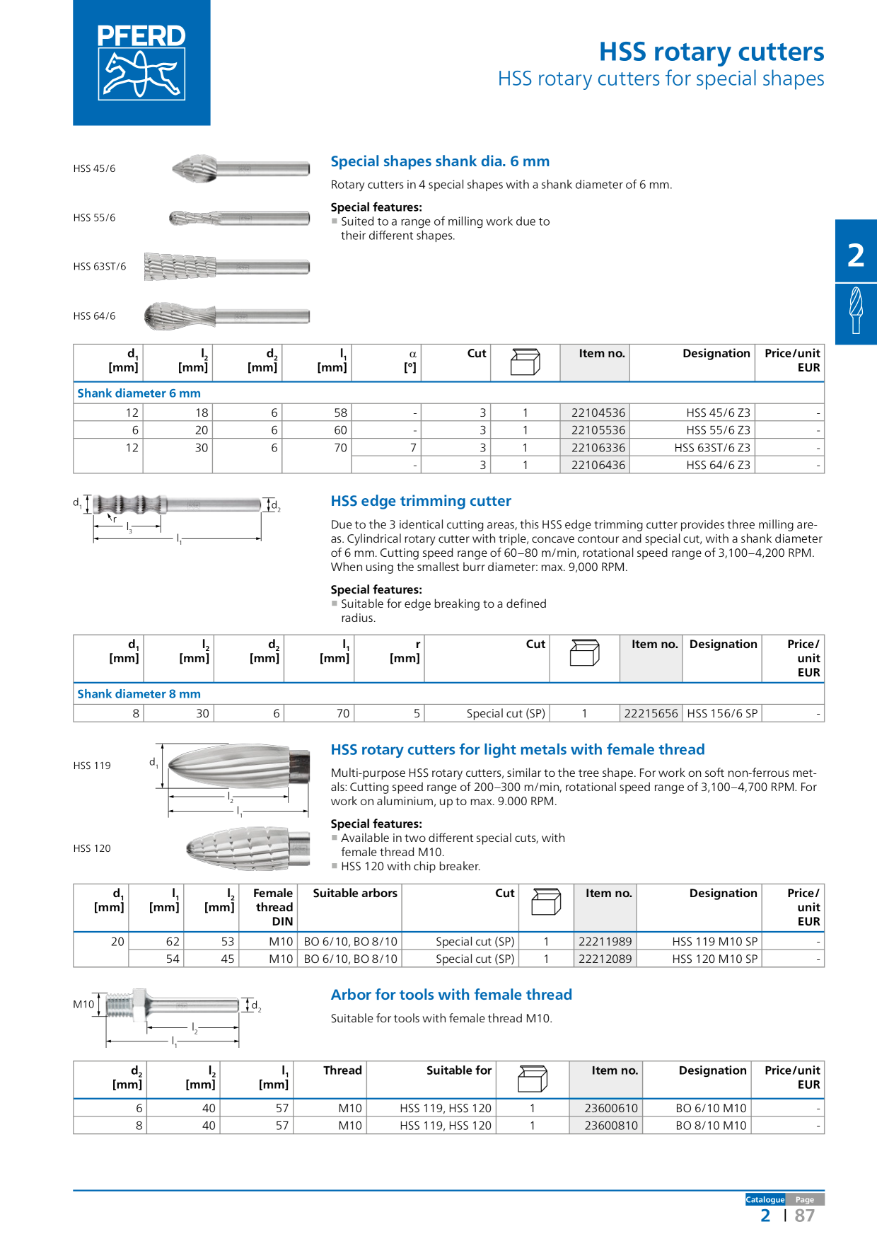PFERD-tools main catalogue chamfering grinding cutting deburring - Page 175