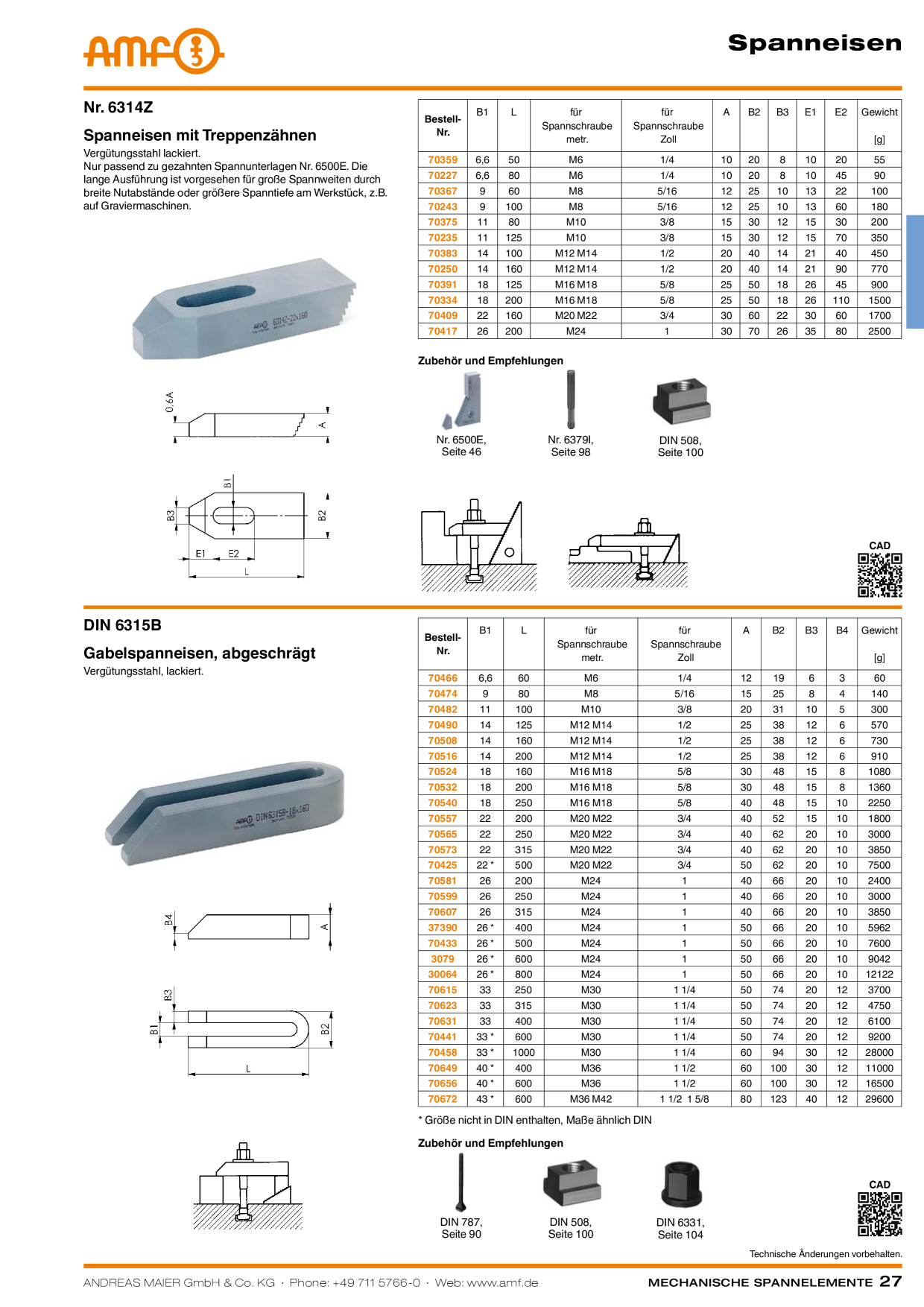 AMF Katalog MECHANISCHE SPANNELEMENTE_2020 - Seite 27
