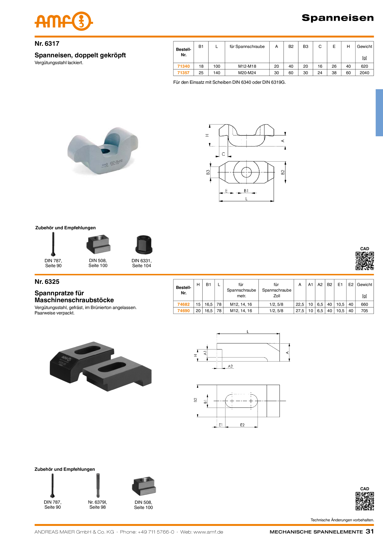 AMF Katalog MECHANISCHE SPANNELEMENTE_2020 - Seite 31