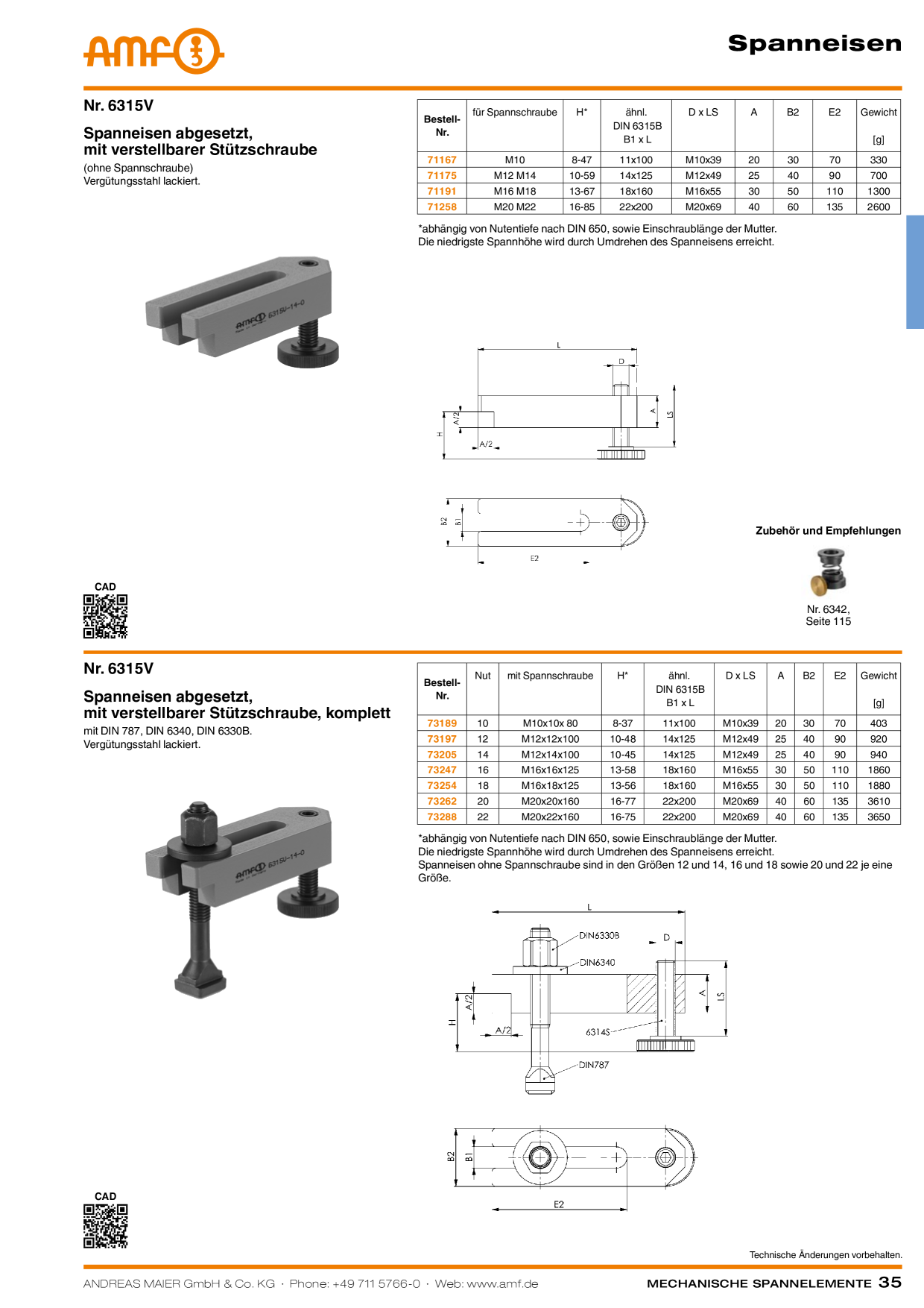 AMF Katalog MECHANISCHE SPANNELEMENTE_2020 - Seite 35