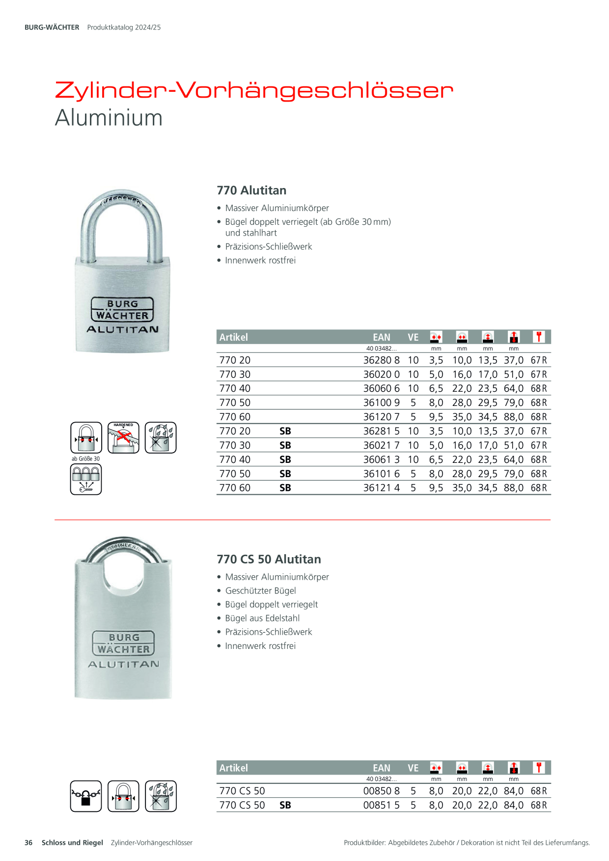 BURG-WÄCHTER Hauptkatalog - Seite 36