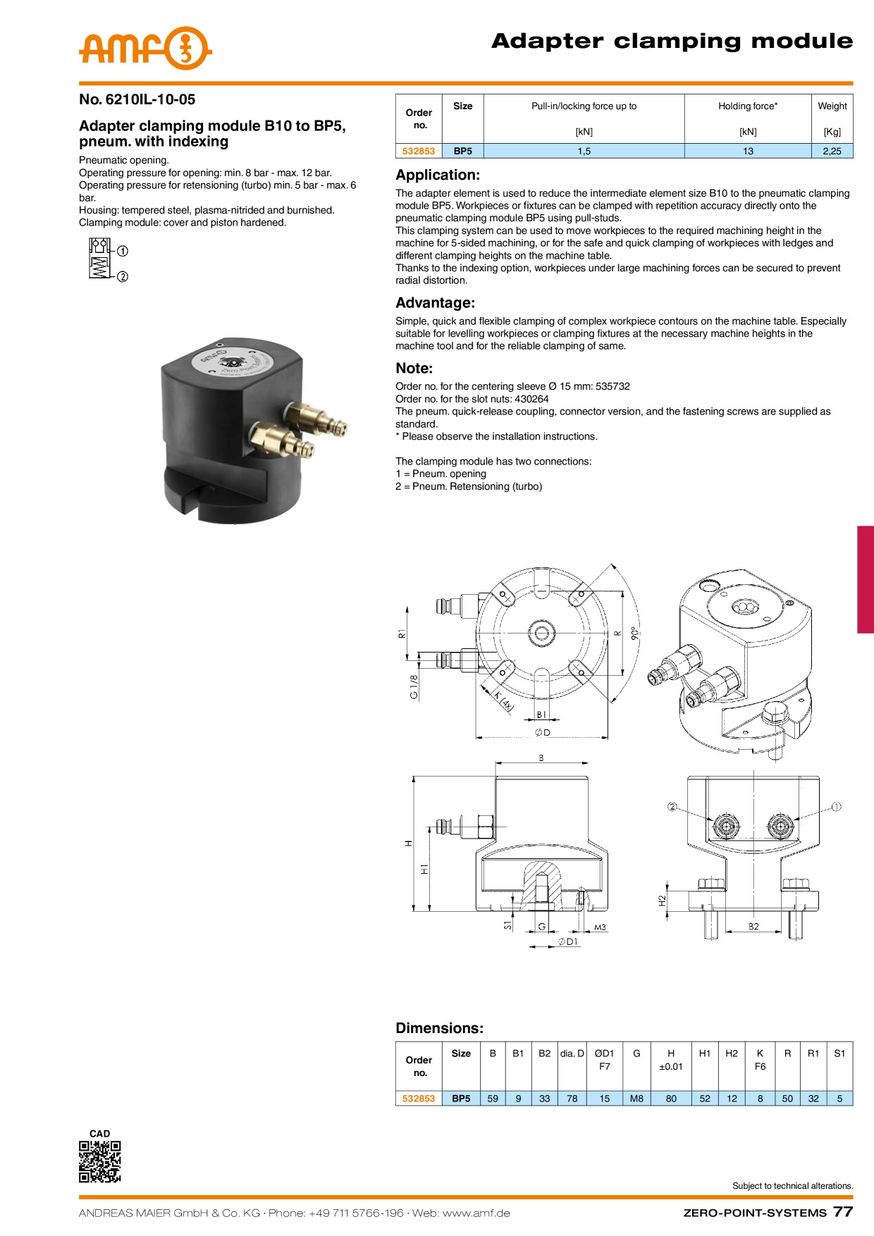 AMF Catalogue ZERO-POINT SYSTEMS - Página 77