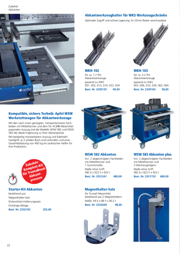 Apfel TRUMPF - Starter-Kit Abkanten 2332102 2000000714715 2000000714715 ...