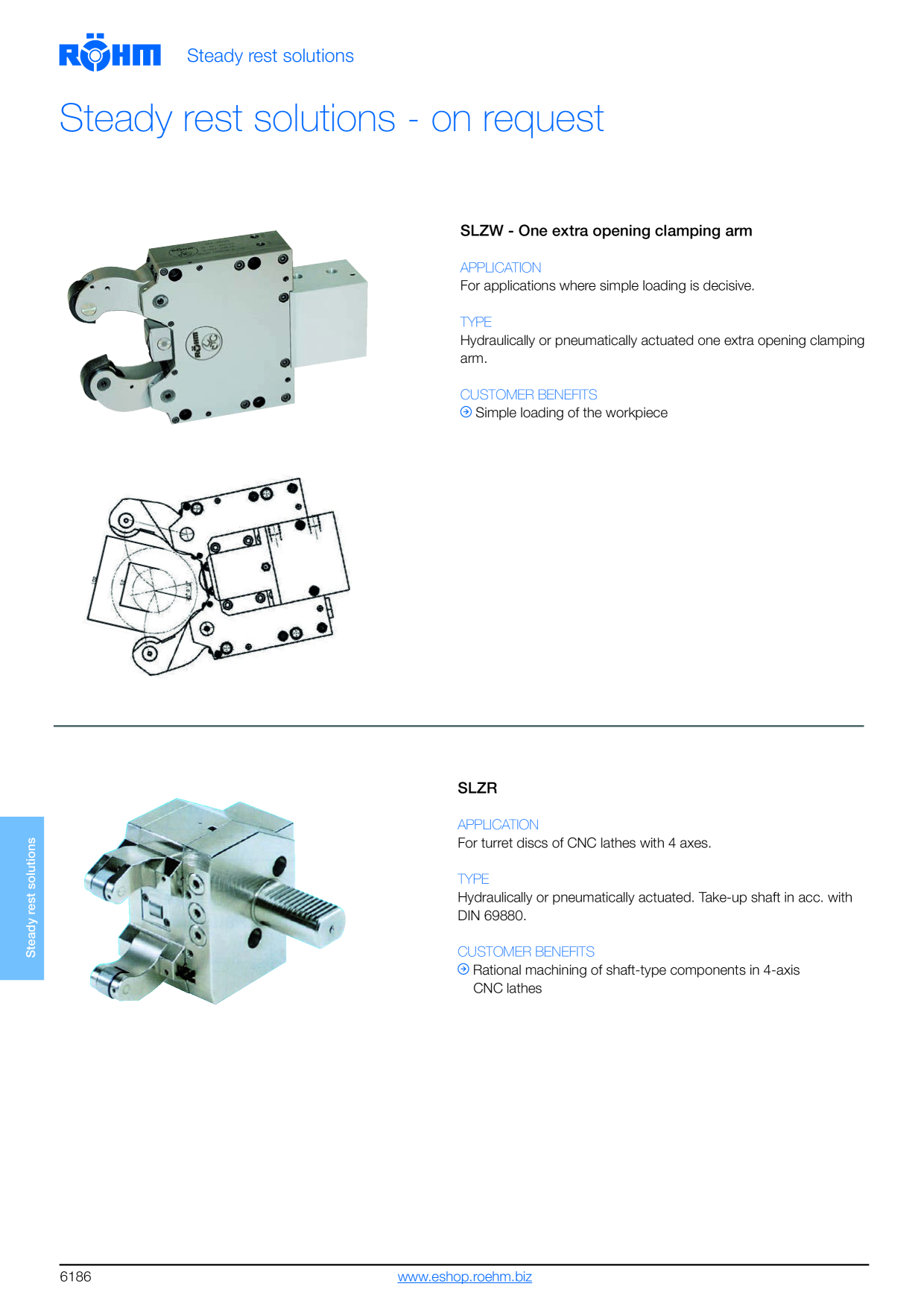 Röhm - Power chucks and cylinders - steady rests - Página 188