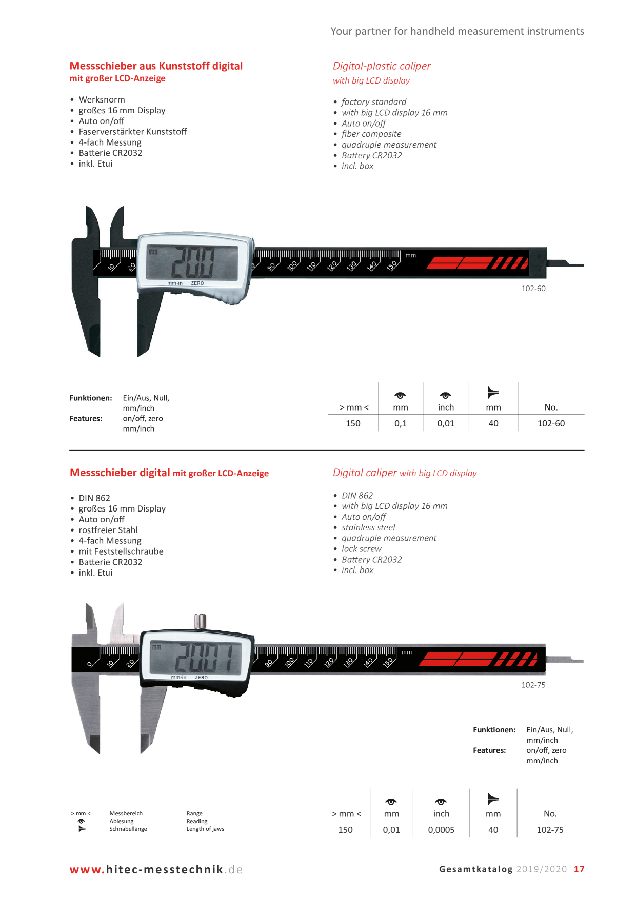 Hitec Messtechnik Messmittel Prüfmittel - Seite 17
